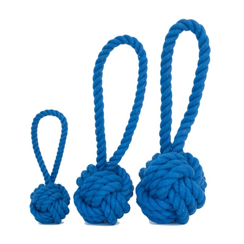 Dog Toys-Blue Tug and Toss Rope Toys